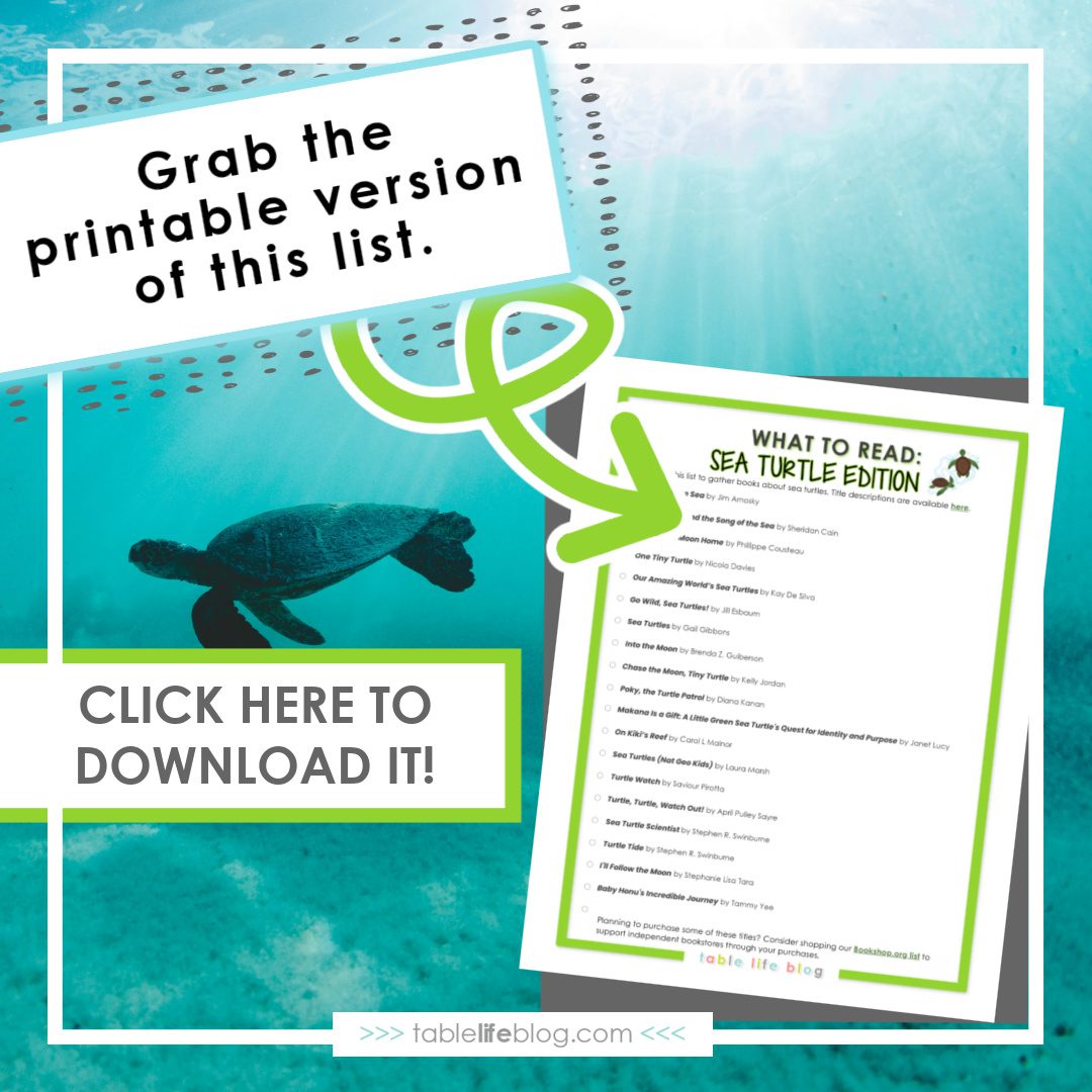 What to Read: Sea Turtle Books for Kids • Table Life Blog